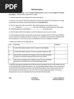 Aadhaar DOB Self Declaration Form | PDF | Law