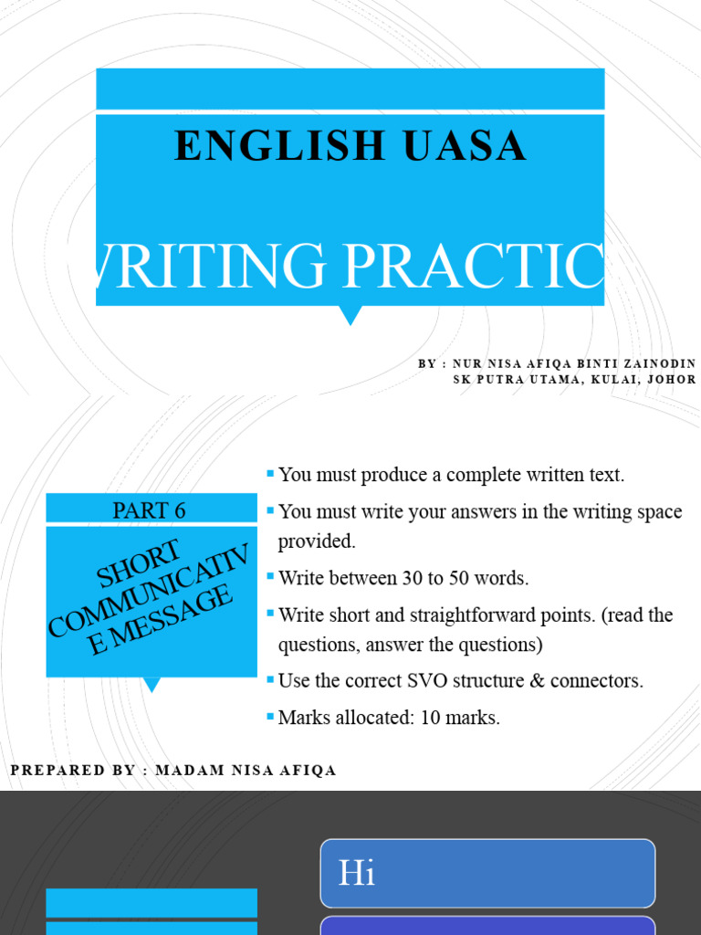 Uasa Writing | PDF