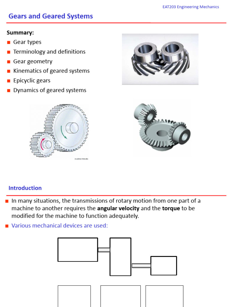 Gears Examples | PDF | Gear | Machines