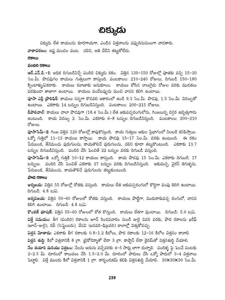 Chikkudu Broad Beans | PDF