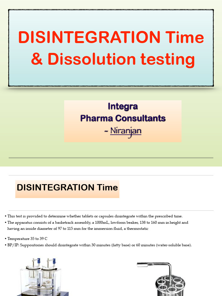 DT and Dissolution | PDF
