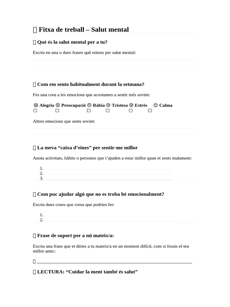 Salut Mental Abreuj | PDF