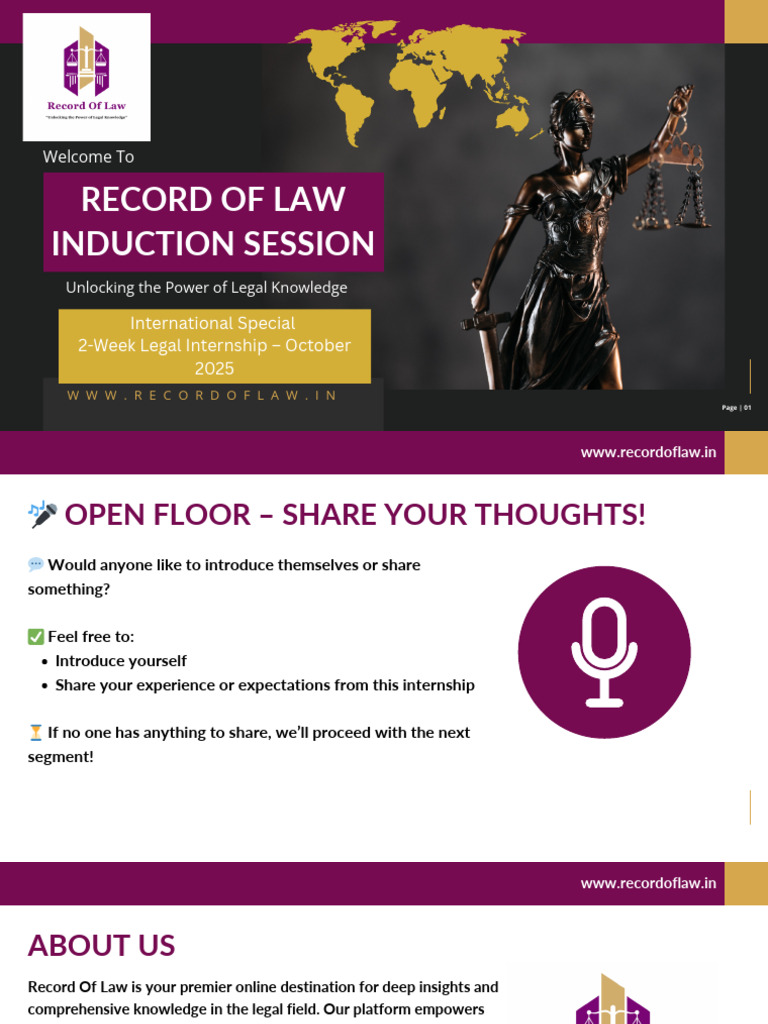 ROL - IIP October Induction Session | PDF | Internship | Job Hunting