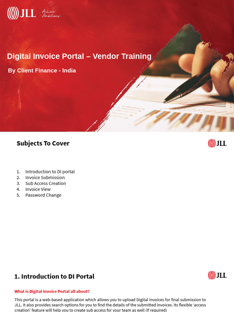 Vendor Training v1 | PDF