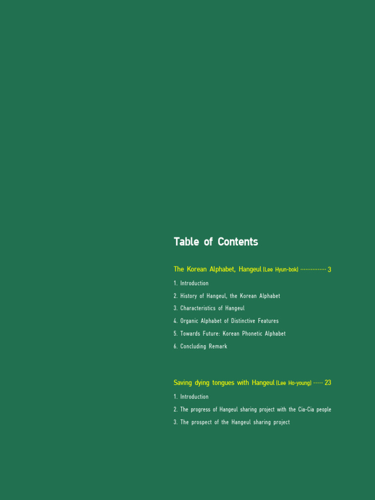 The Korean Alphabet - Hangeul | PDF | Syllable | Phoneme