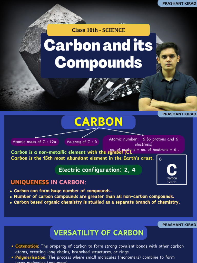 Carbon Compounds and Their Properties | PDF | Combustion | Carbon