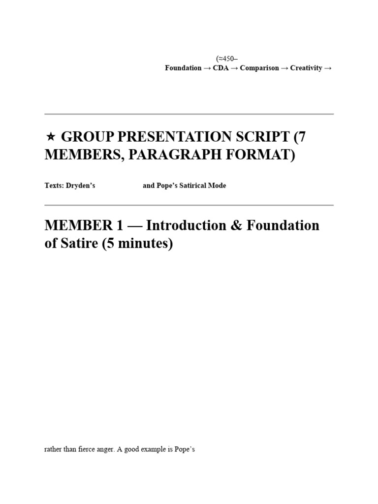 Satire in Dryden and Pope: A Group Analysis | PDF | Satire | John Dryden
