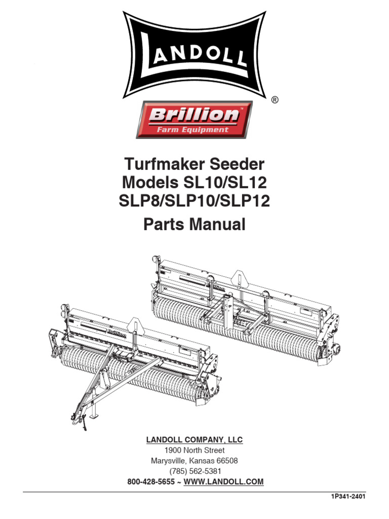 Turfmaker Seeder Parts Manual Guide | PDF | Screw | Tire