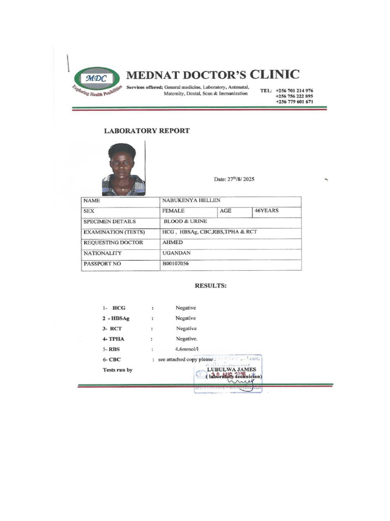 Medical Report | PDF