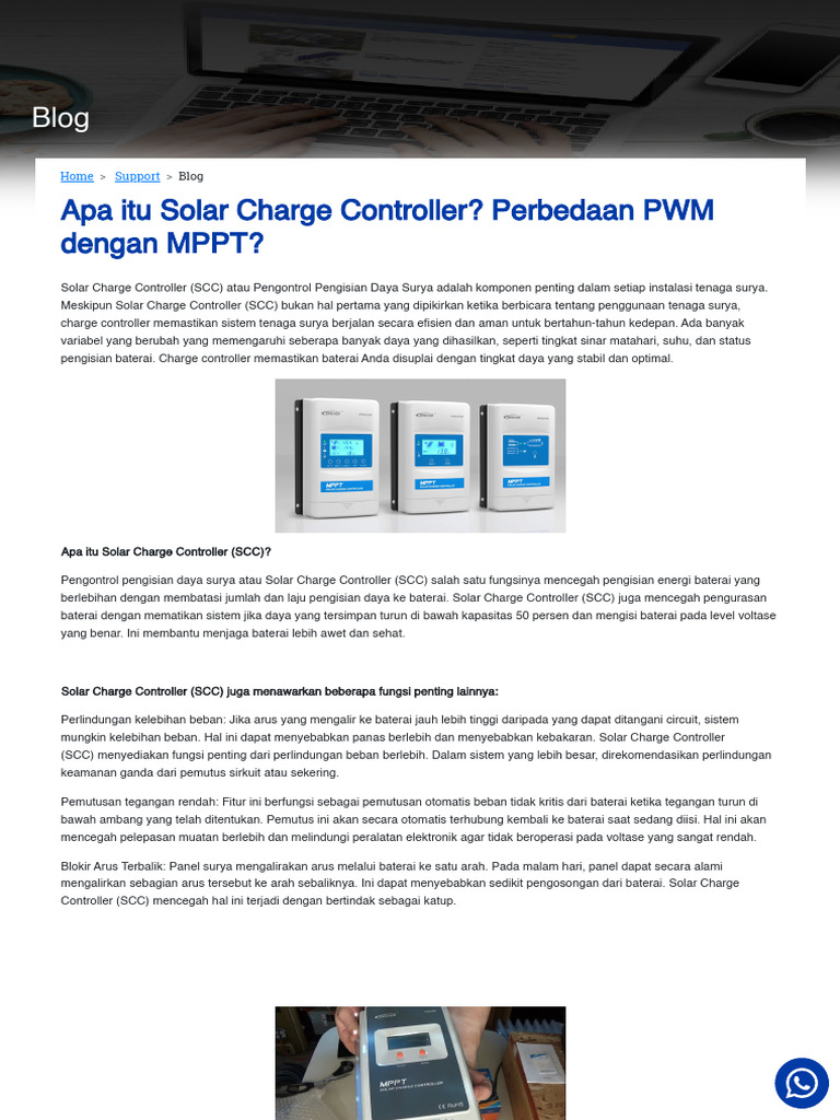 Panduan Solar Charge Controller: PWM vs MPPT | PDF