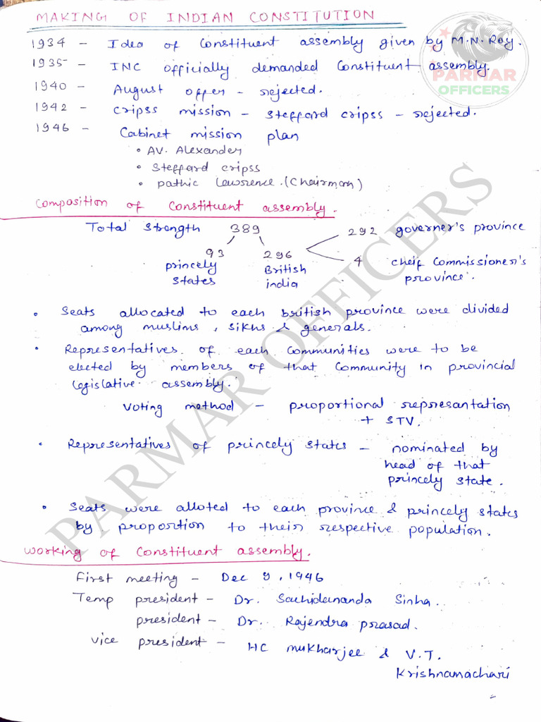 210_??????_ ️_GK_Polity_Making_of_constitution_perospero_pdf | PDF