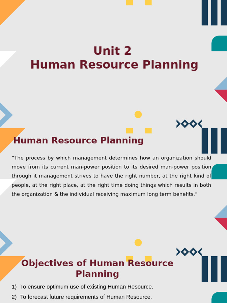 Human Resource Planning Overview | PDF | Human Resources | Forecasting