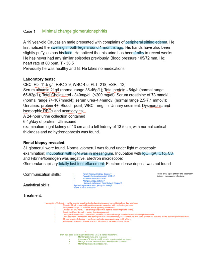 Nephro Cases - AHMAD 2 | PDF | Chronic Kidney Disease | Kidney