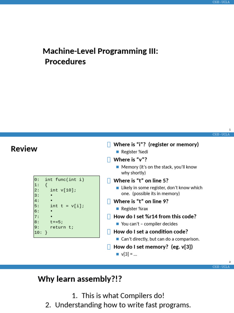 05 Machine Procedures | PDF | Computer Programming | Computer Engineering