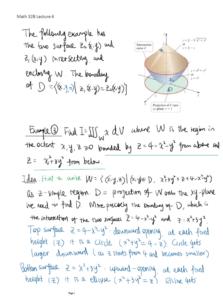 Math 32B Lecture 6 | PDF