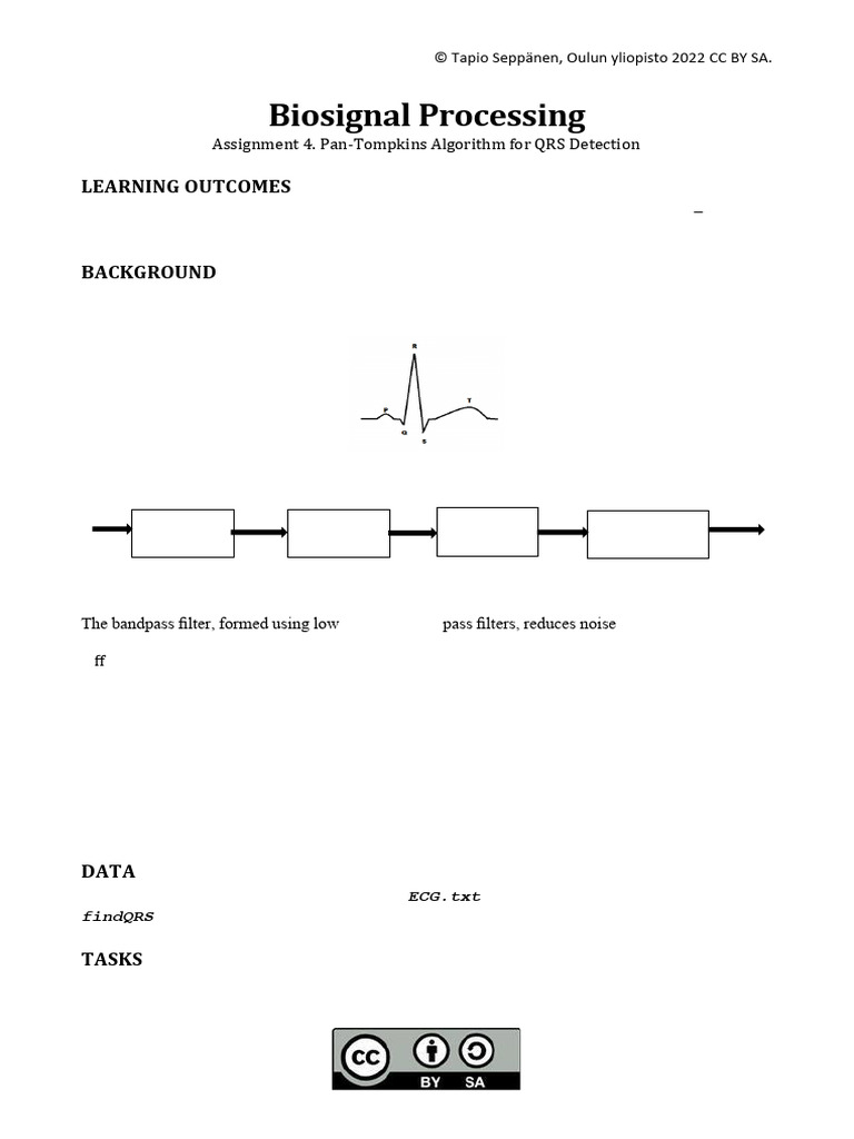 Biosignal Processing - Lab 4 | PDF | Applied Mathematics | Electrical ...