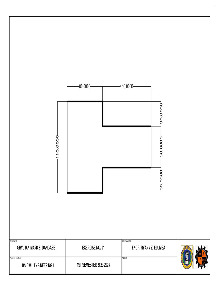 1.) E01CAD-A4 Title Block | PDF