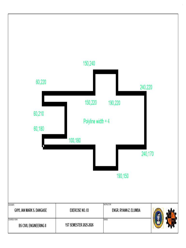3.) E03CAD-A4 Title Block | PDF