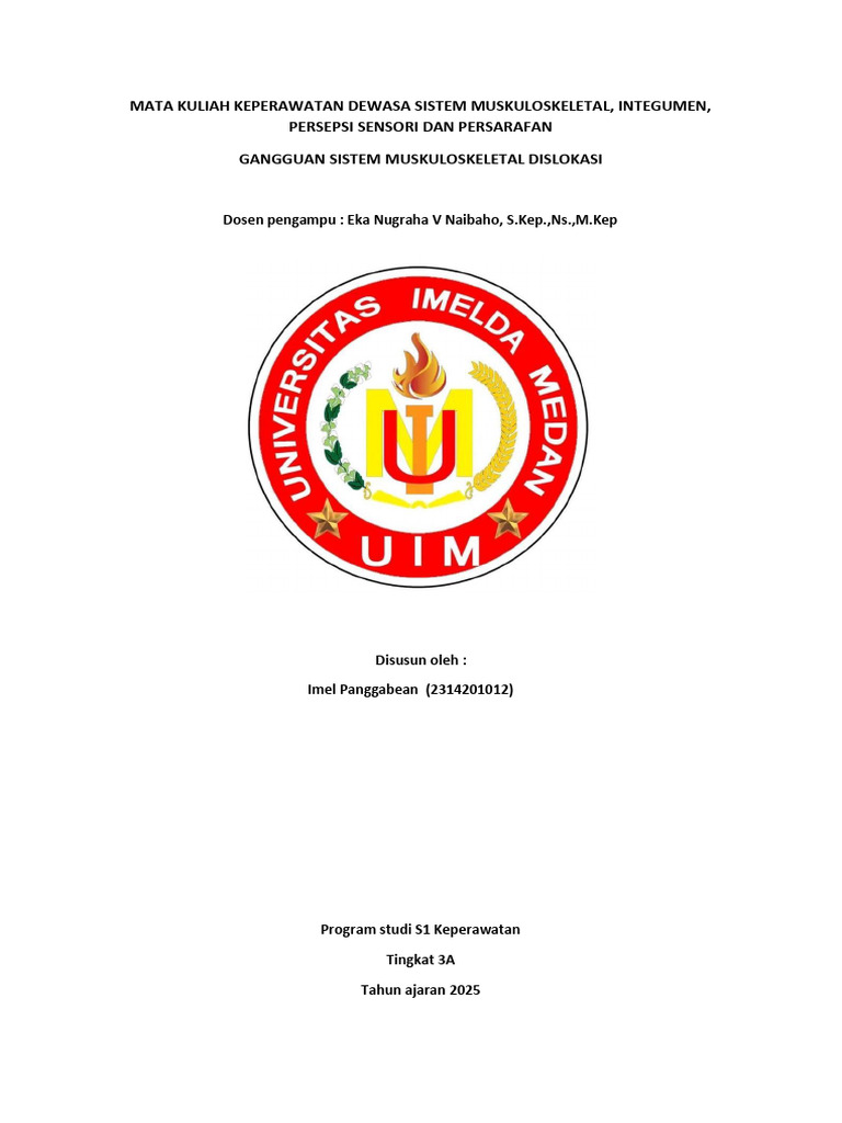 Imel Kel 1 (Dislokasi) | PDF