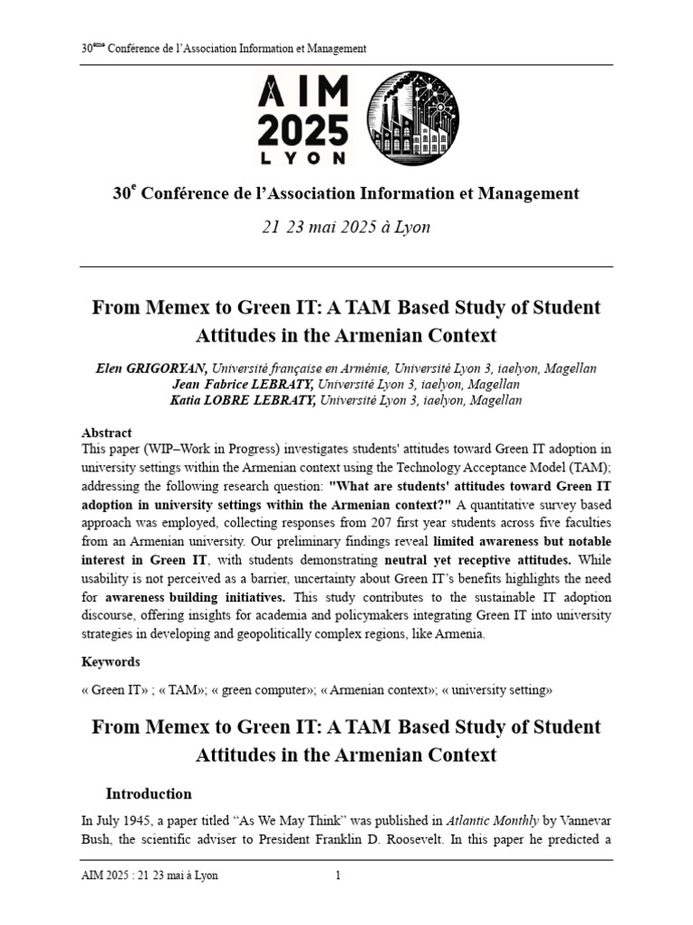 Td1 Aim2025 Grigoryan Lebraty Lobre | PDF | Survey Methodology ...