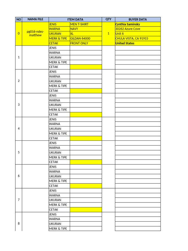 Bds Form Order v2 | PDF