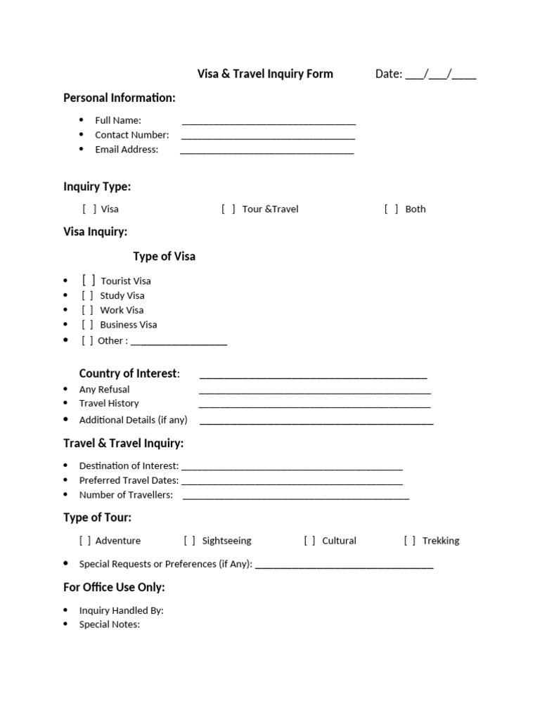 Inquiry Form | PDF