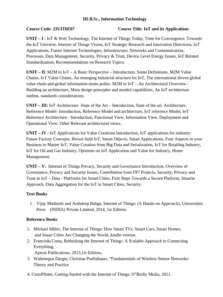Iot | PDF | Internet Of Things | Information Technology
