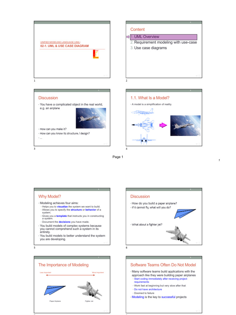 02 1 UML&Use Case Diagram | PDF | Unified Modeling Language | Use Case