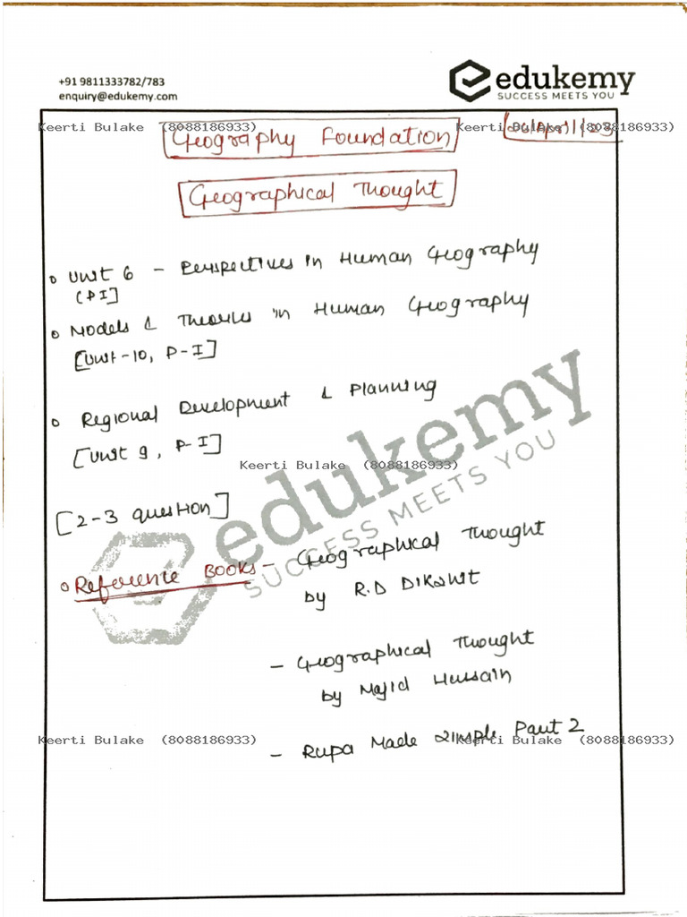 Geog Opt Summary _..-20 | PDF