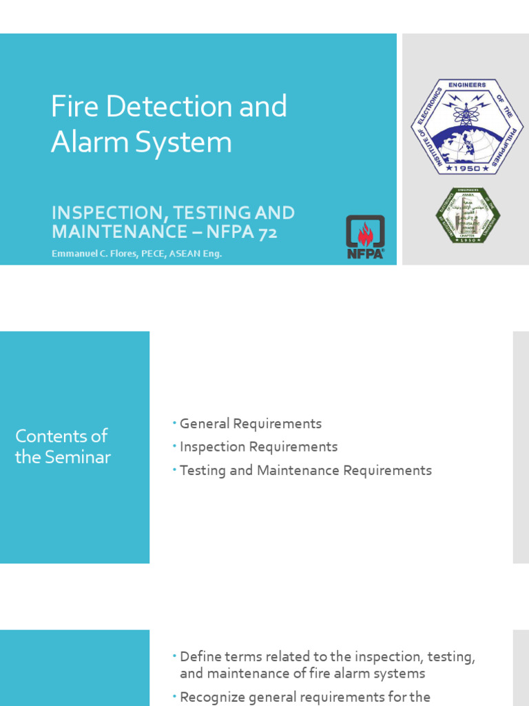 Fire Alarm System Inspection Guide | PDF | Equipment