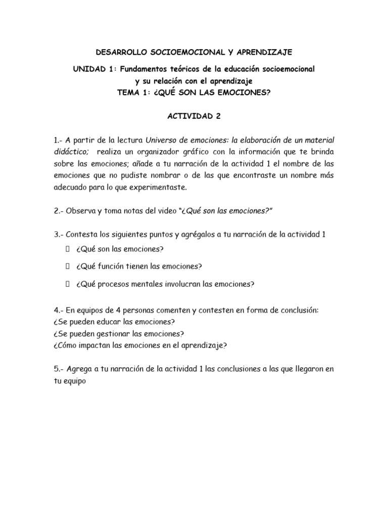 Unidad 1 Act 2 | PDF