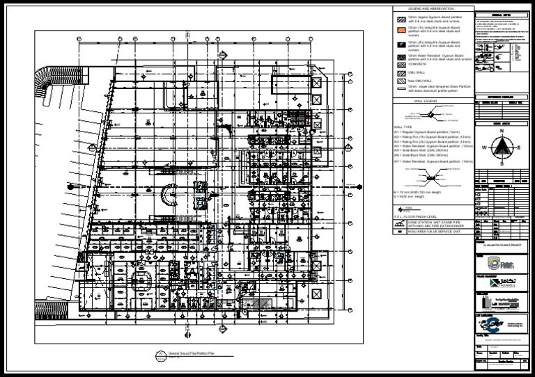 Ground Floor Partition Plan-general | PDF | Door | Drywall
