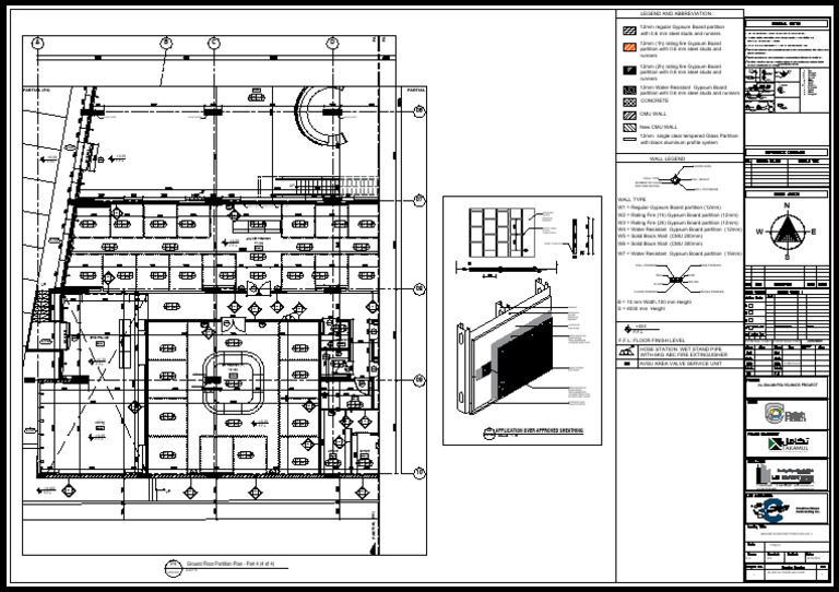 Ground Floor Partition Plan 4 of 4 | PDF | Wall | Door