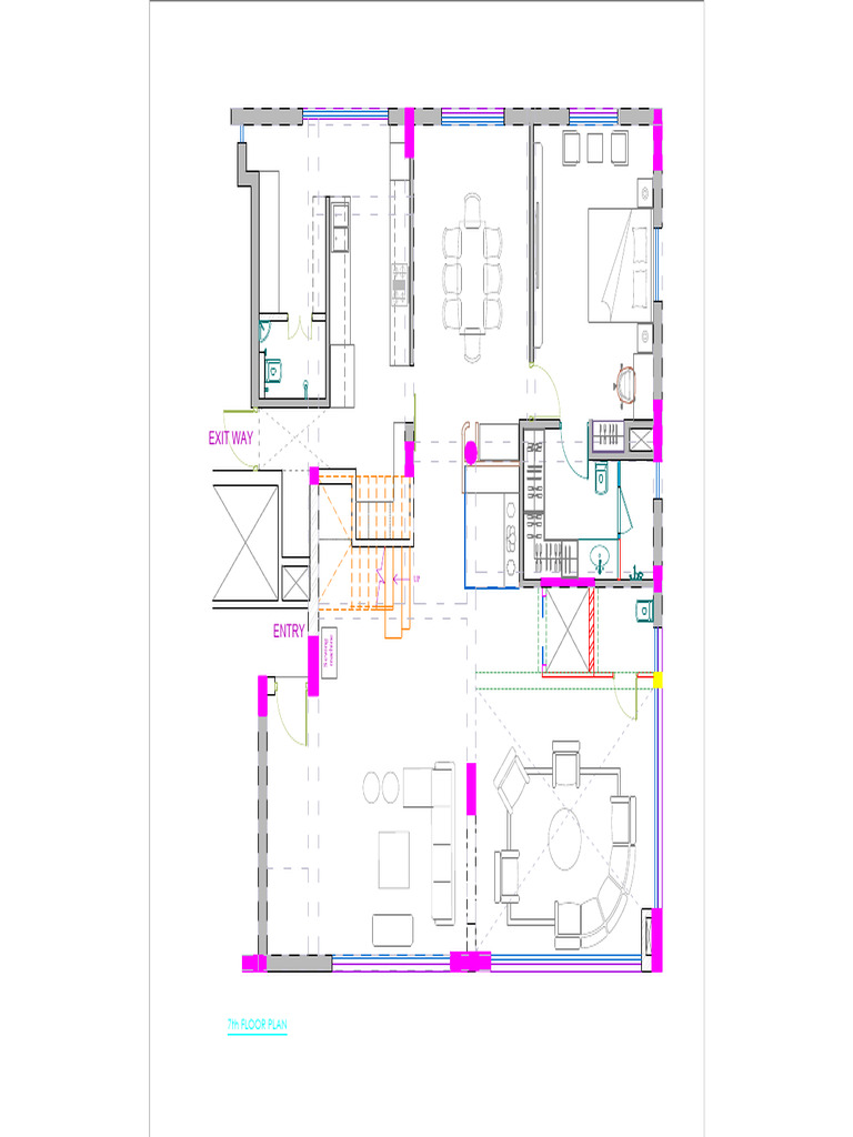 Exit Way: 7Th Floor Plan | PDF
