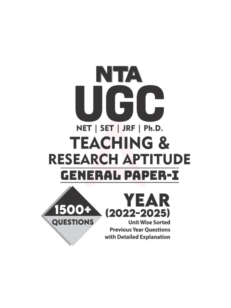 UGC NET General Paper PYQ (Paper Ist) | PDF | Educational Assessment ...