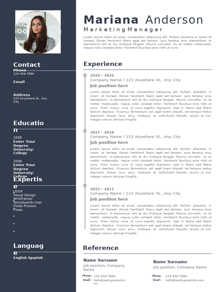 DC Pro Resume Template 3 | PDF