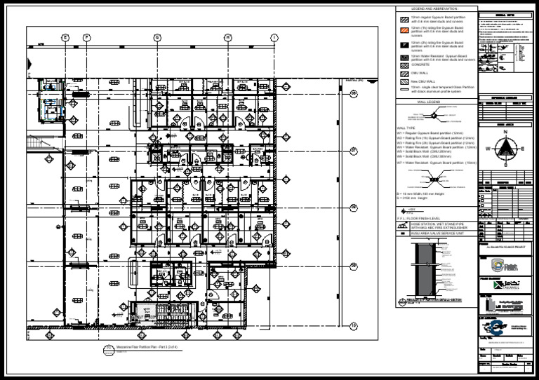Mezzanine Floor Partition Plan Details | PDF | Door | Drywall