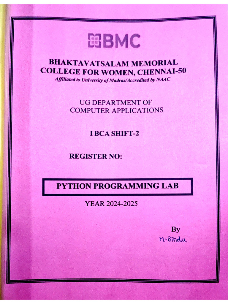 BCA Docx 2024-25 | PDF