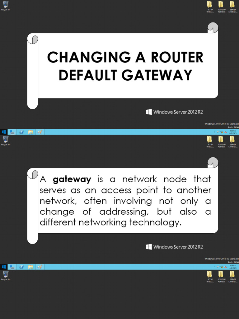 3-Set or Change A Router Default Gateway | PDF