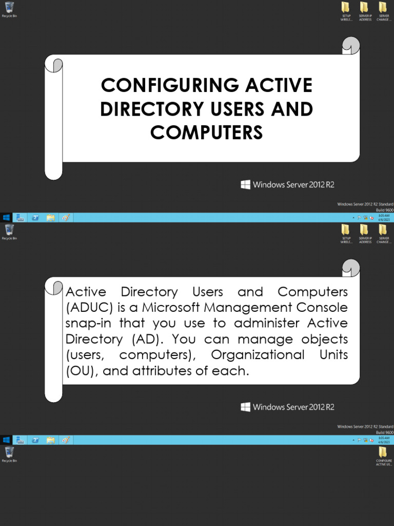 9-Configuring Active Directory Users and Computers | PDF
