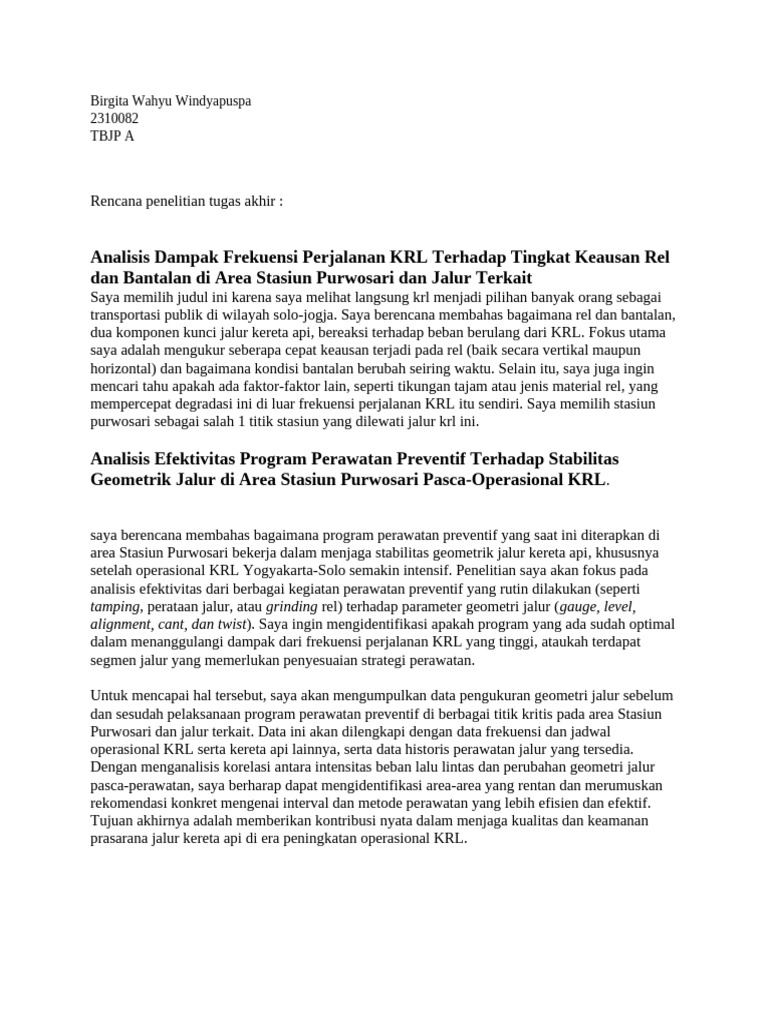 Rencana Judul Ta | PDF