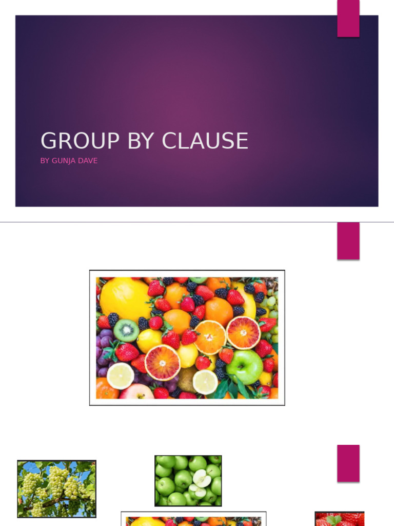 Group by Clause | PDF | Sql | Computer Programming