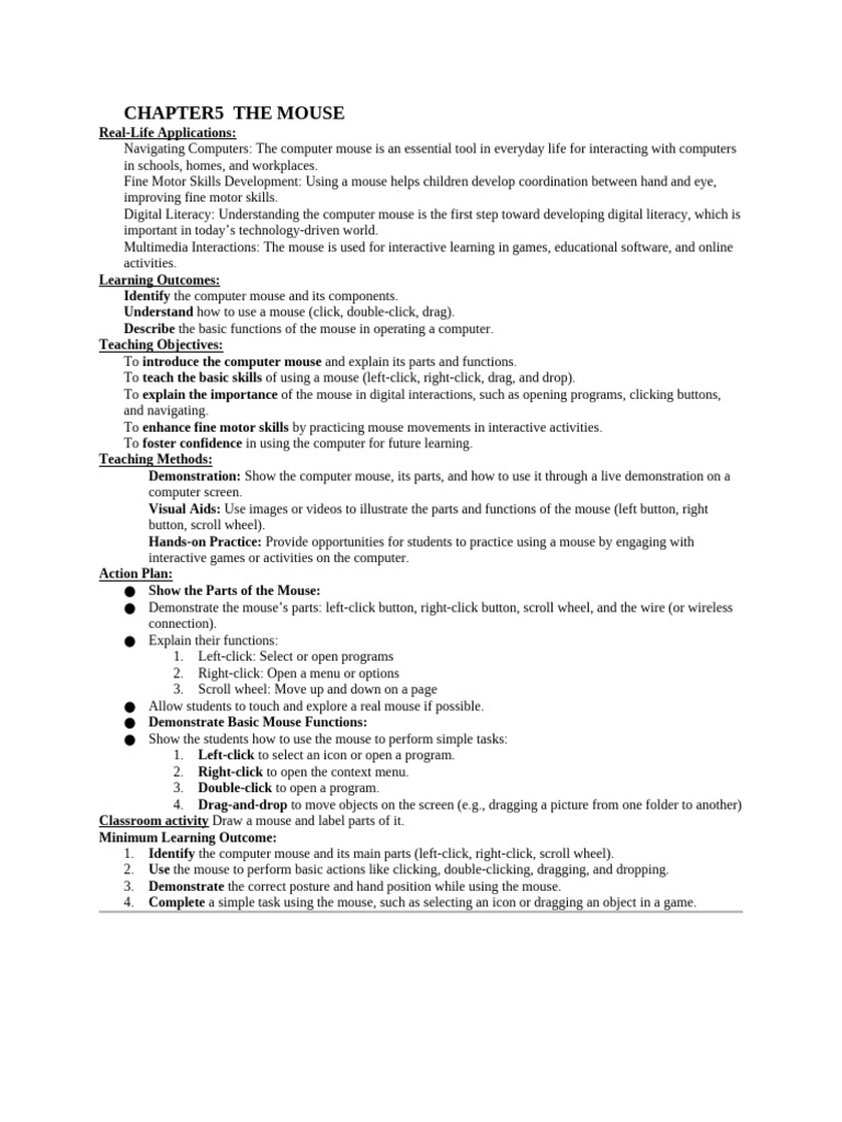 Lesson Plan CLASS1 | PDF | Icon (Computing) | Computer Programming