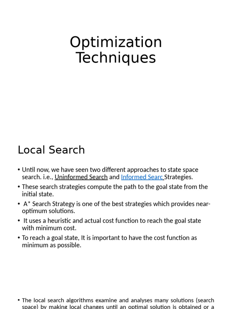 Optimization Techniques | PDF | Mathematical Optimization | Applied ...