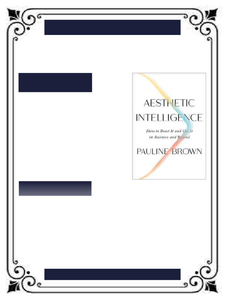 Aesthetic Intelligence: How to Boost It and Use It in Business and ...