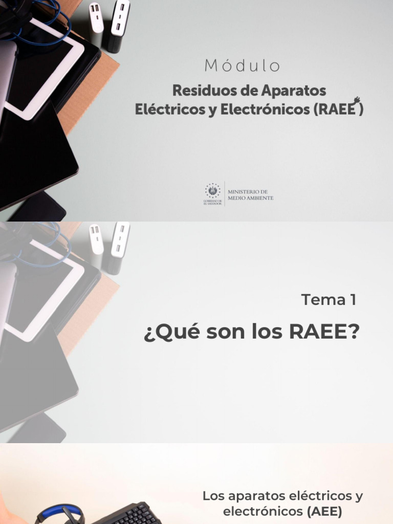 Tema 1 Que Son Los RAEE Final | PDF | Residuos | Residuos peligrosos