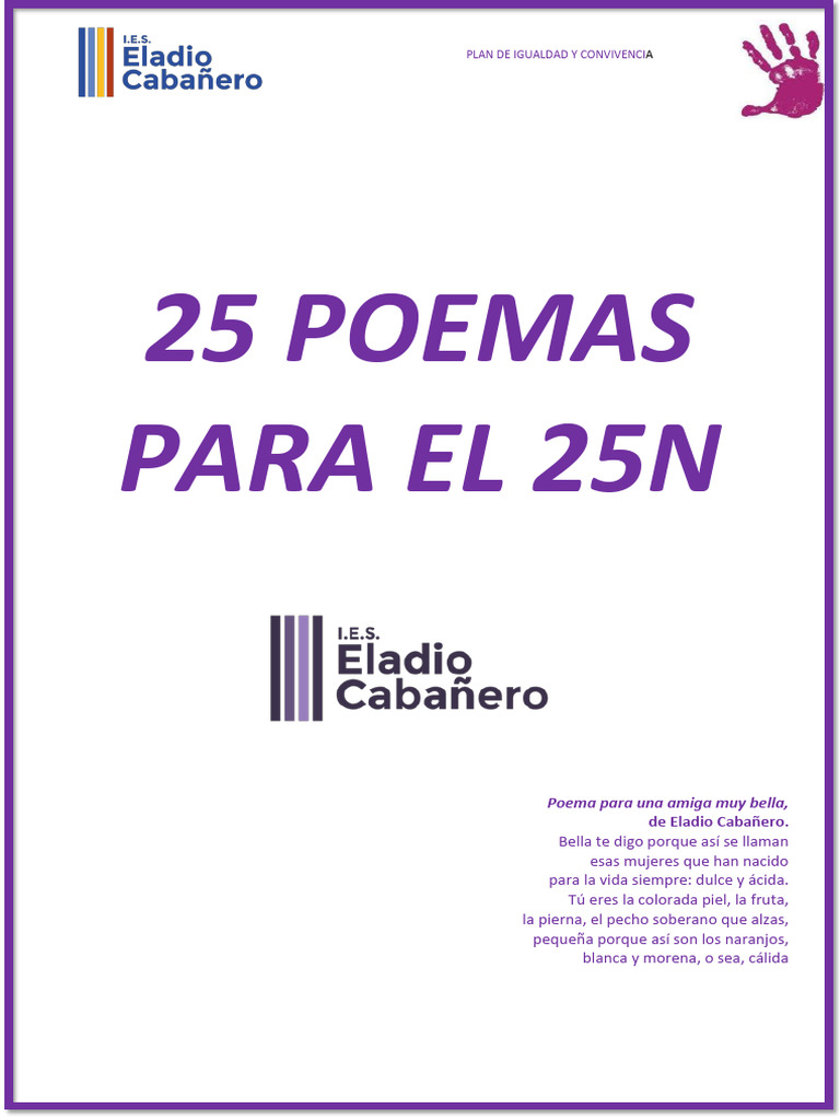 25 Poemas 25N | PDF | Amor
