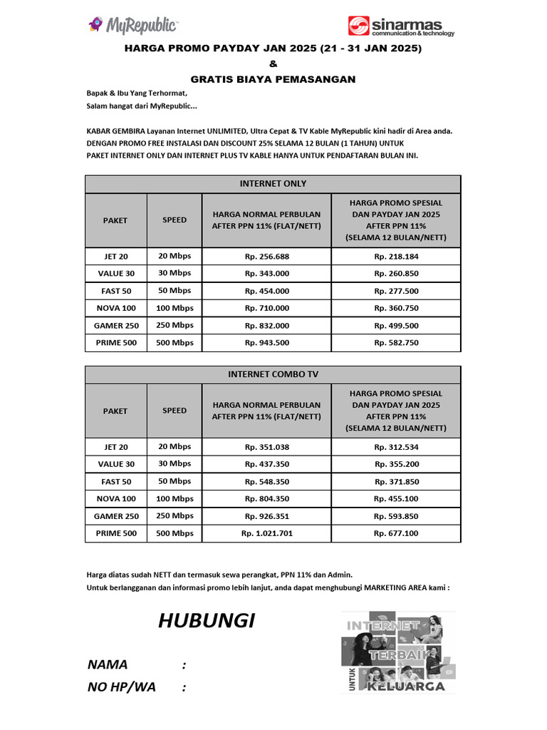 Daftar Harga Januari 2025 - (Promo Spesial Dan Payday Jan25) | PDF