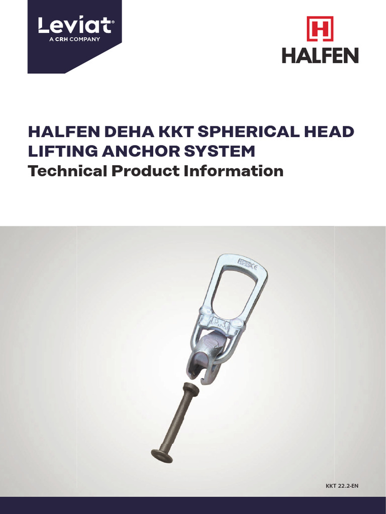 HALFEN DEHA KKT Lifting Anchor System | PDF | Strength Of Materials ...