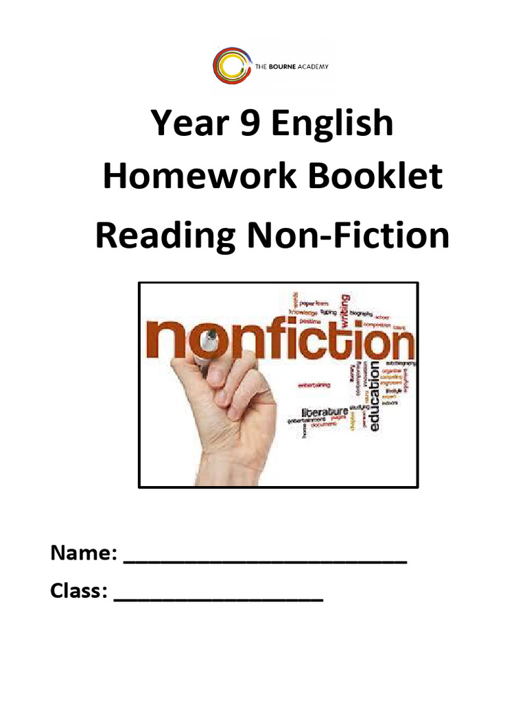 Year 9 Non-Fiction Reading Homework | PDF